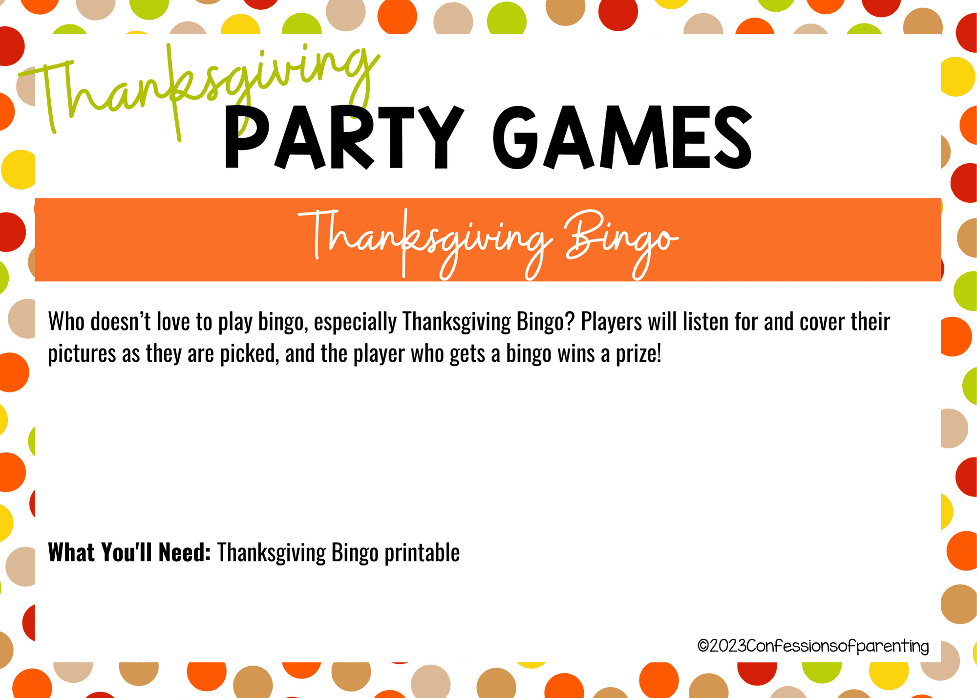 44 Fun and Exciting Thanksgiving Party Games