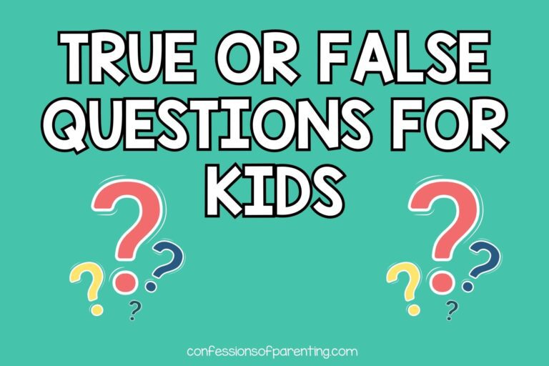 100 Fun True or False Questions for Kids 100 Fun True or False Questions for Kids