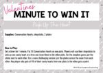 22 Valentine's Day Minute to Win It Games [Printable Cards]
