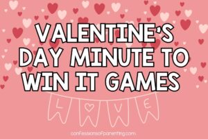 22 Valentine's Day Minute to Win It Games [Printable Cards]