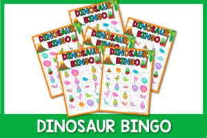 Dino-riffic Dinosaur Bingo Cards