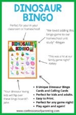 Dino-riffic Dinosaur Bingo Cards