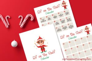 25 Easy Elf on the Shelf Ideas + Elf on the Shelf Calendar Printable