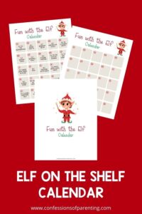 25 Easy Elf on the Shelf Ideas + Elf on the Shelf Calendar Printable