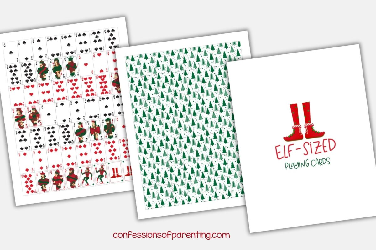 Elf-Sized Elf on the Shelf Playing Cards and Game Ideas