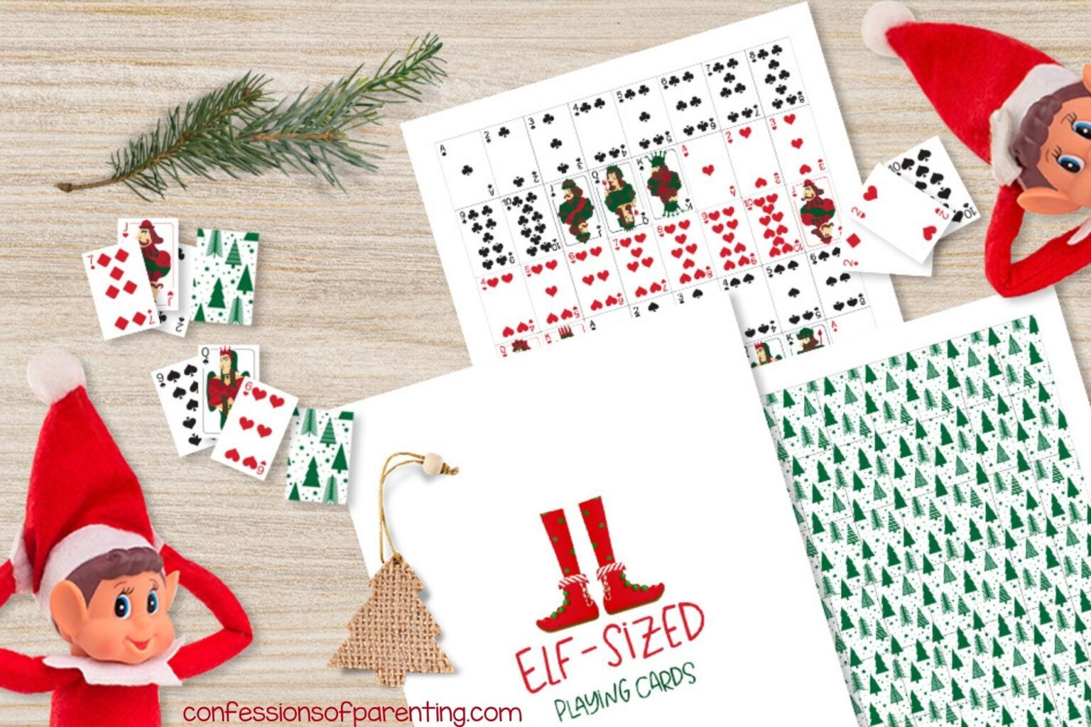 Elf-Sized Elf on the Shelf Playing Cards and Game Ideas