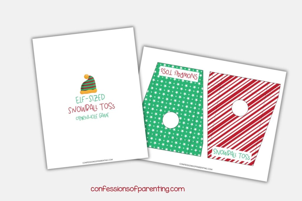 Elf-Sized Elf on the Shelf Snowball Toss