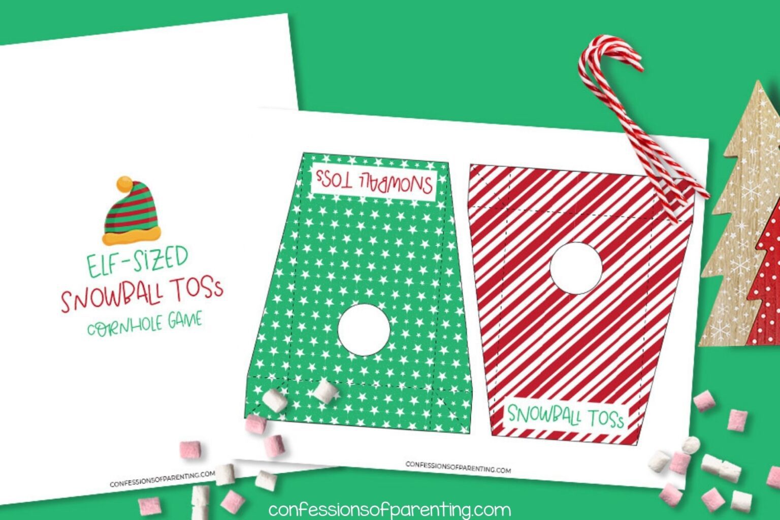 Elf-Sized Elf on the Shelf Snowball Toss