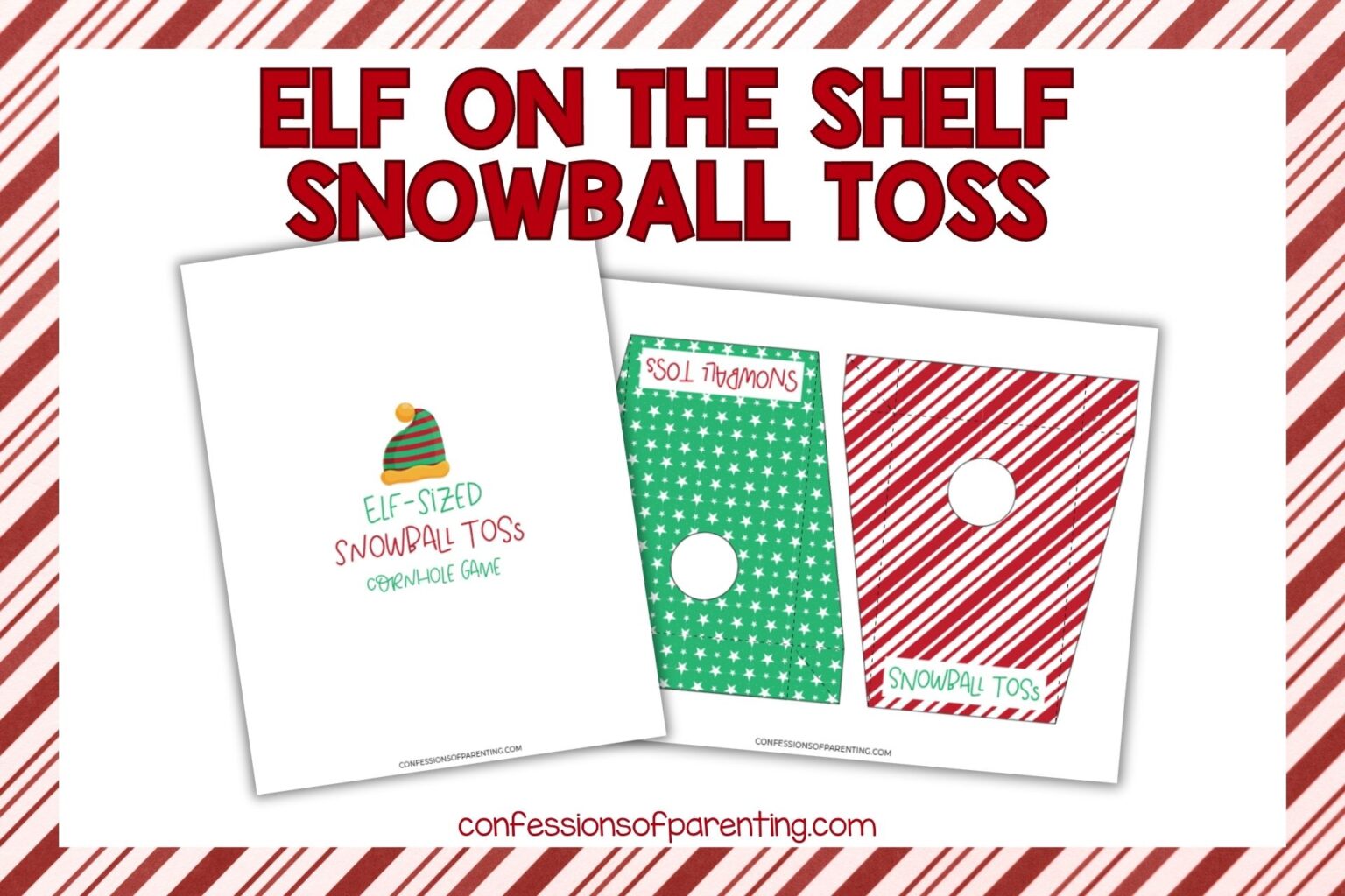 Elf-Sized Elf on the Shelf Snowball Toss