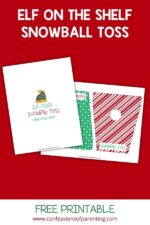 Elf-Sized Elf on the Shelf Snowball Toss