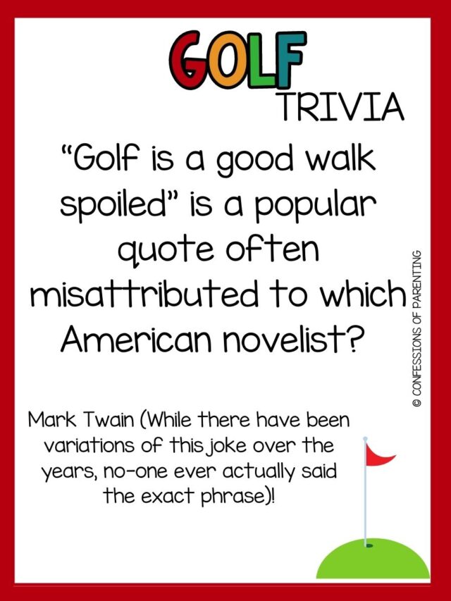 100 Best Golf Trivia Questions and Answers
