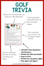 100 Best Golf Trivia Questions and Answers