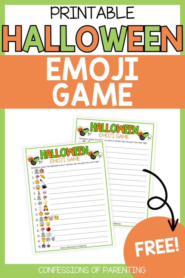Free Halloween Emoji Game Printable for Kids & Families