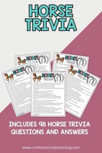 98 Horse Trivia Questions and Answers Perfect for Your Little Equestrian