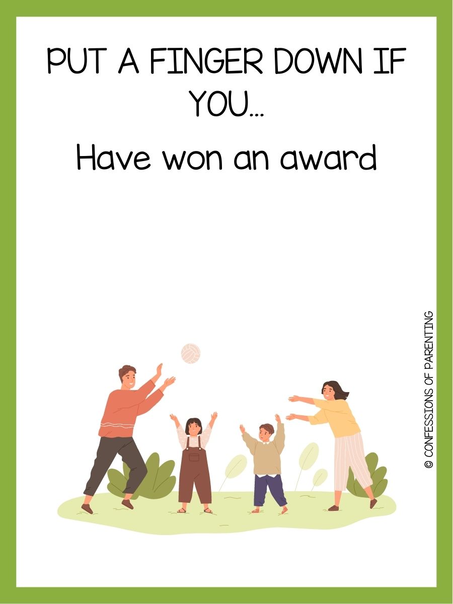 225 Best Put a Finger Down Questions for Kids!