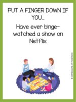 225 Best Put a Finger Down Questions for Kids!