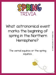 100 Best Spring Trivia Questions and Answers