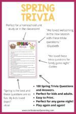 100 Best Spring Trivia Questions and Answers