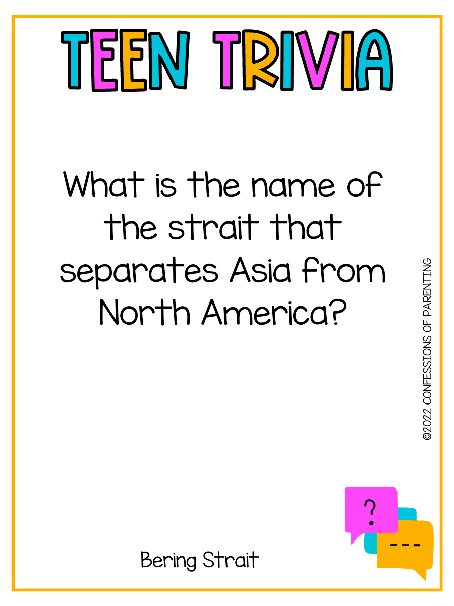 250 Best Trivia Questions for Teens + Printable Cards