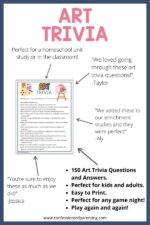 150 Marvelous Art Trivia Questions and Answers