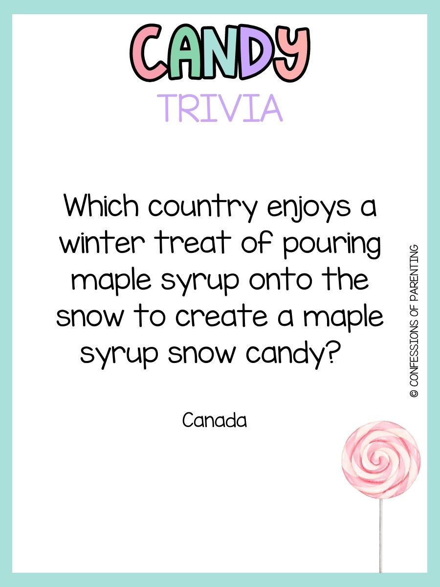185 Sweet Candy Trivia Questions and Answers