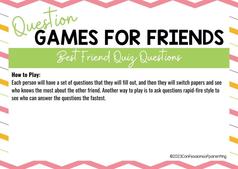 24 Fun and Entertaining Question Games For Friends