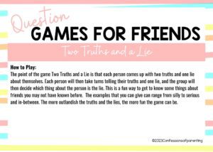 24 Fun and Entertaining Question Games For Friends