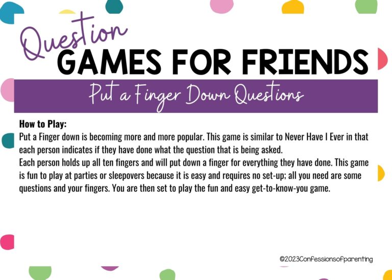 24 Fun and Entertaining Question Games For Friends