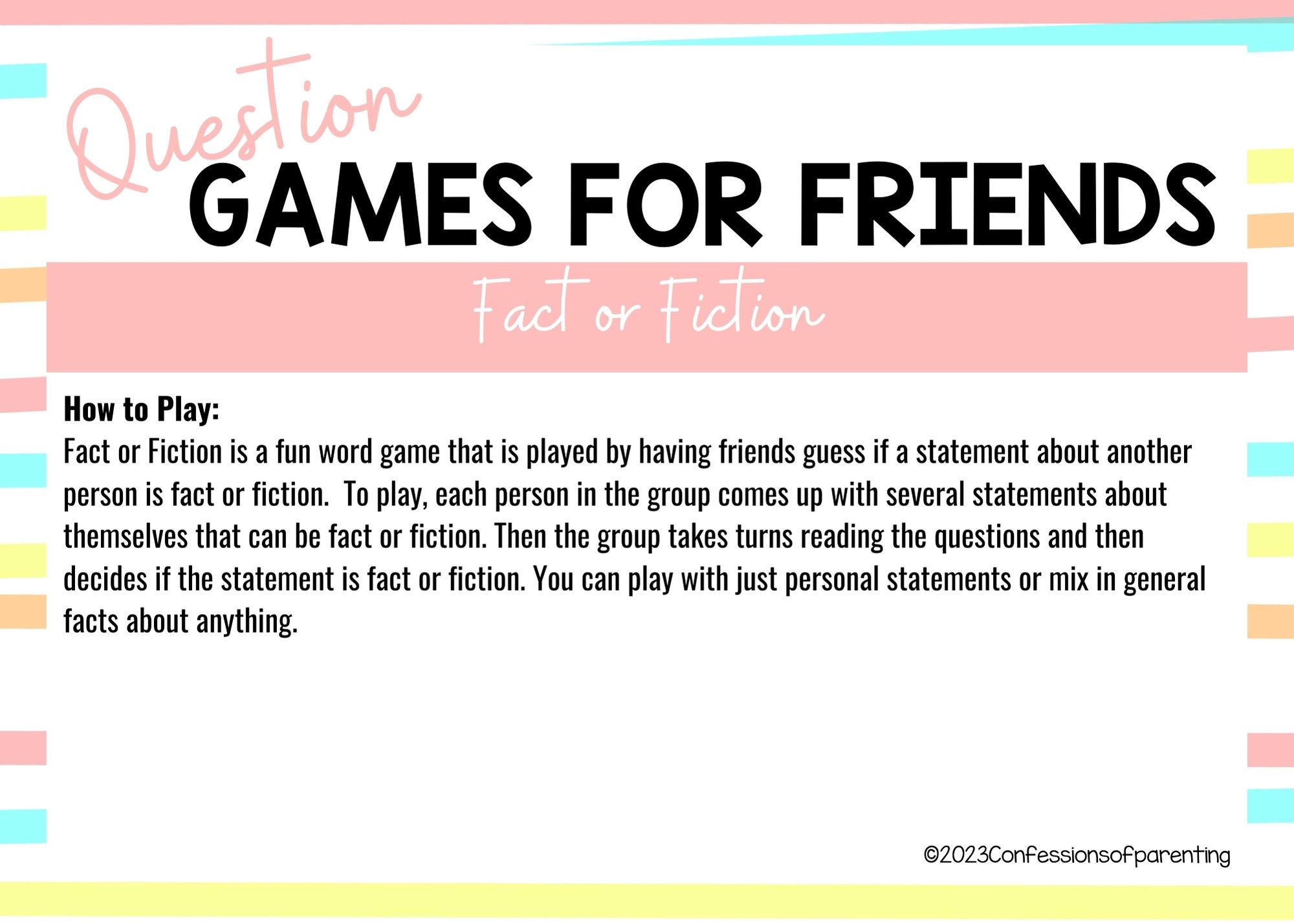 24 Fun and Entertaining Question Games For Friends