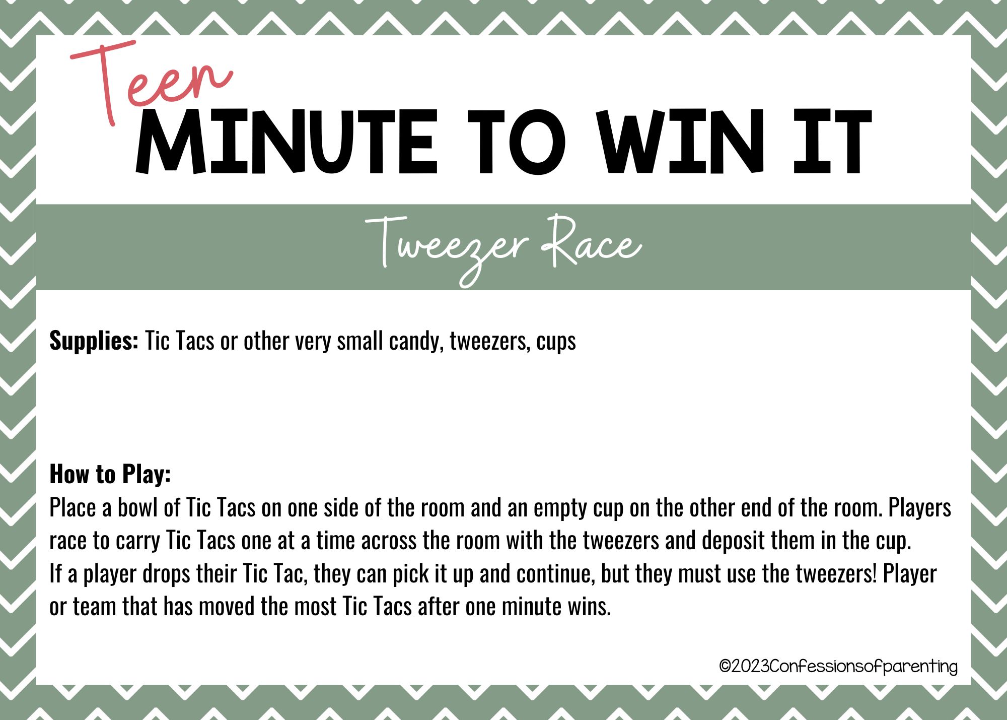 23 Minute to Win It Games for Teens That They'll Love!