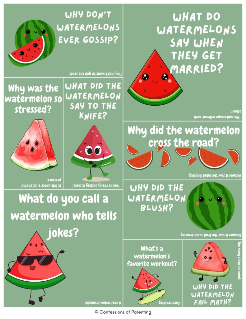 Best Watermelon Jokes That Are Ripe for Laughs- Clean & Funny