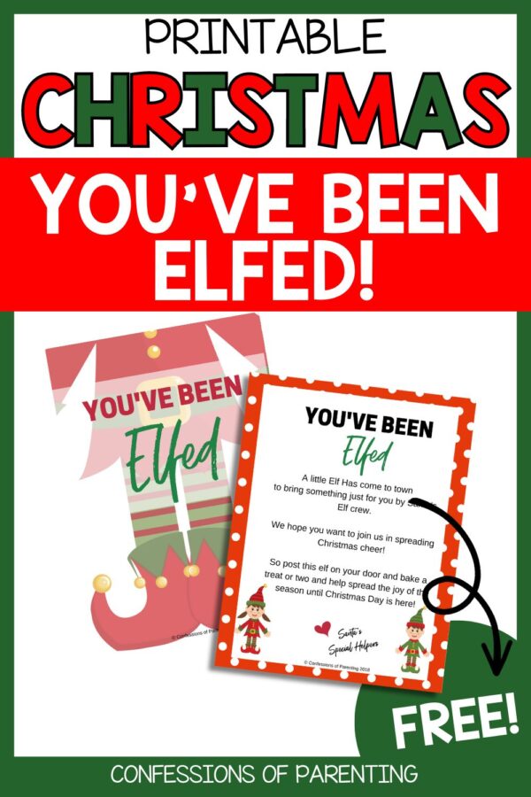You've Been Elfed Printable Free Printable Gifting Game