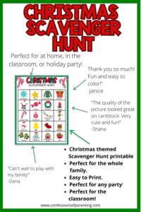 The Best Christmas Scavenger Hunt + Free Printable