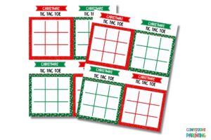 Christmas Tic Tac Toe Boards- Free Printable!