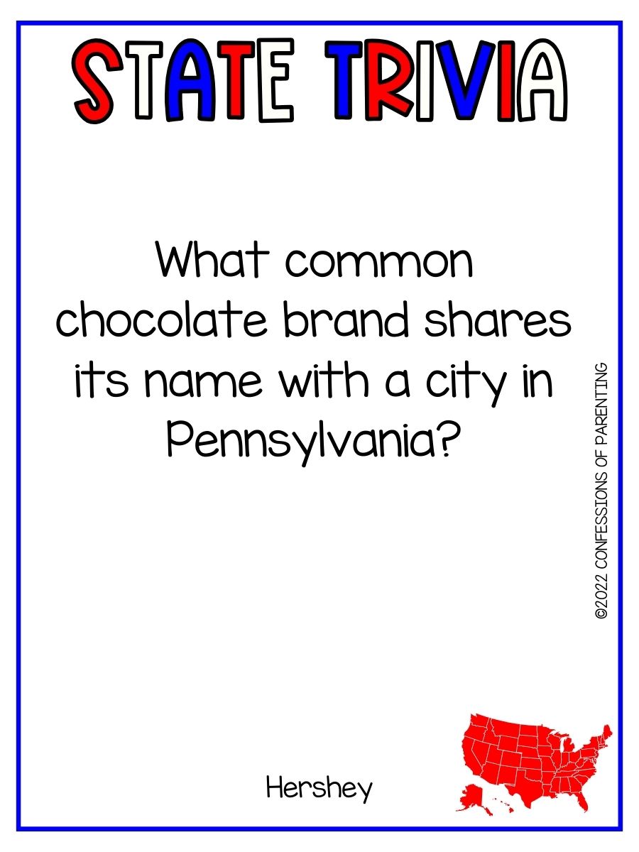 100 State Trivia Questions