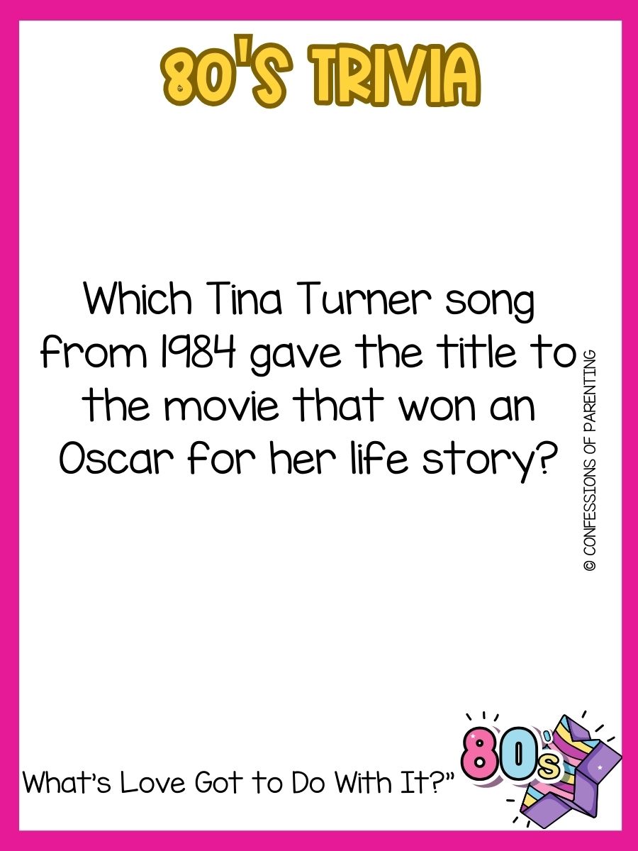 The Best 80's Trivia Questions [Includes Music & Movies]