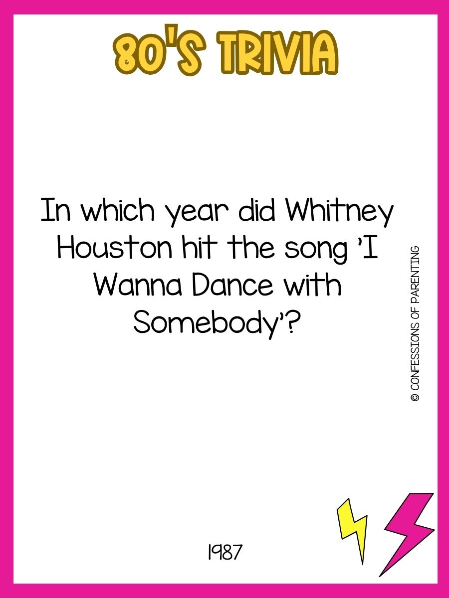 The Best 80's Trivia Questions [Includes Music & Movies]