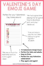 Fun & Free Valentine's Day Emoji Game Printable