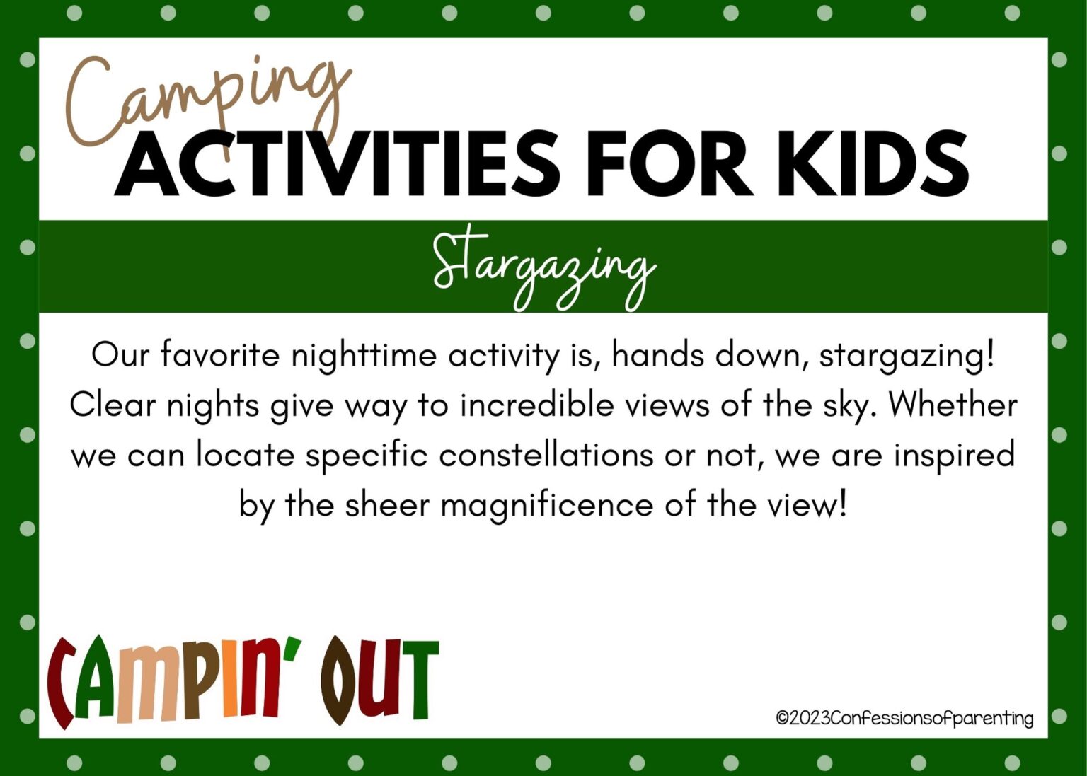 60 Fun Camping Activities for Kids To Entertain Them!