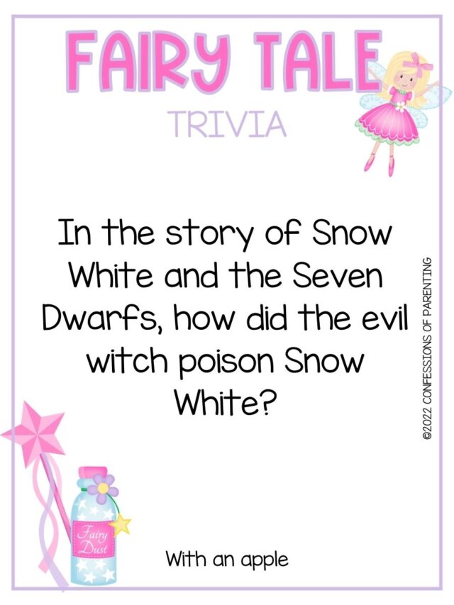 100 Fairy Tale Trivia Questions for Kids
