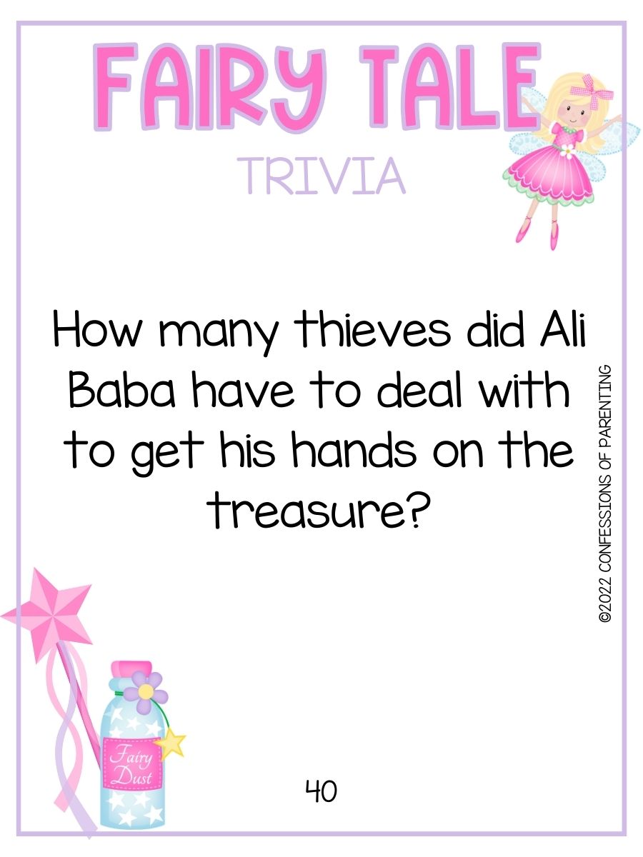 100 Fairy Tale Trivia Questions for Kids