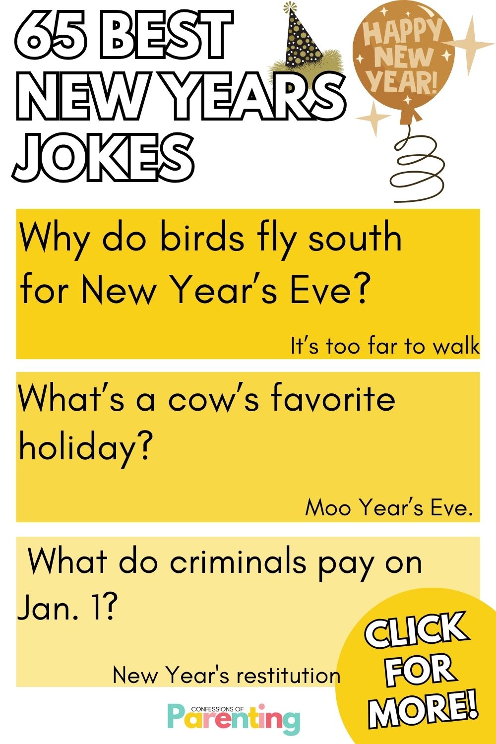 Best New Years Jokes – 80+ Funny & Clean Jokes for Kids