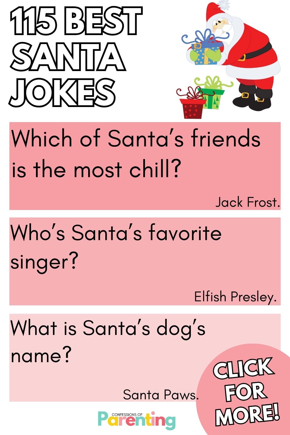 Best Santa Jokes – 120+ Funny Santa Claus Jokes for Kids