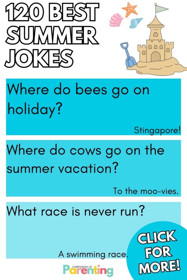 120 Super Silly Summer Jokes For Kids [Free Joke Cards]