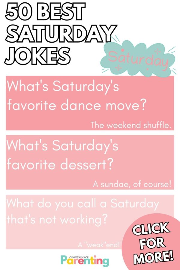 50 Best Saturday Jokes [Free Joke Cards]
