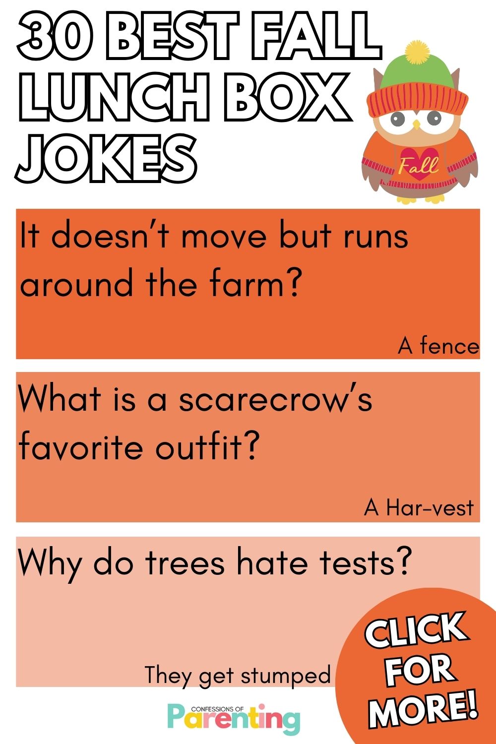 Free Printable Fall Lunch Box Jokes for Kids