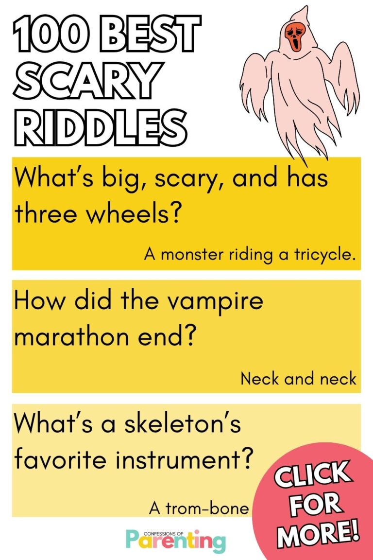 100 Spine-Tingling Scary Riddles [Free Riddle Cards]