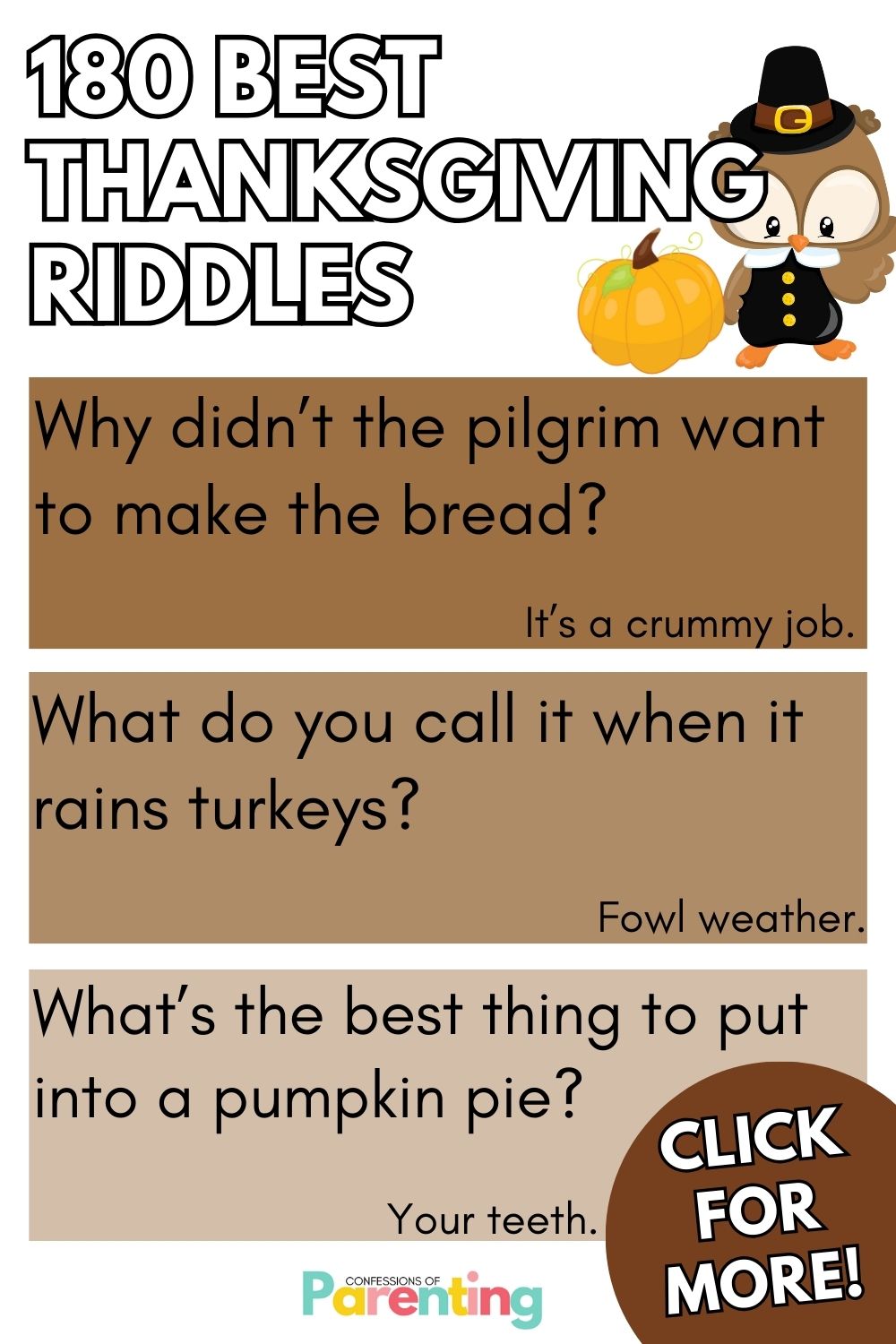 180 Thanksgiving Riddles For the Whole Family