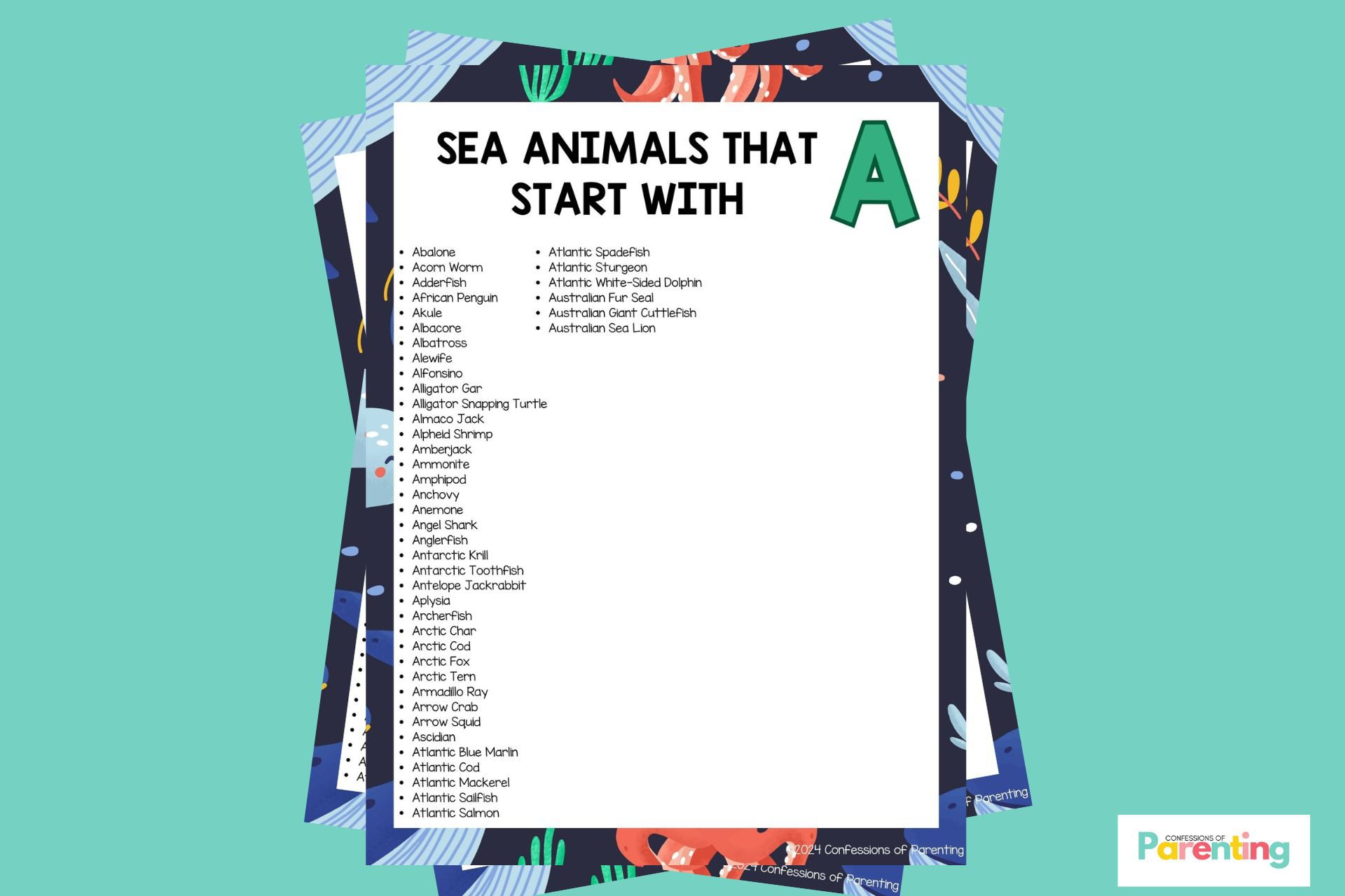 Sea Animals That Start With Archives - Page 2 of 2 - Confessions of ...