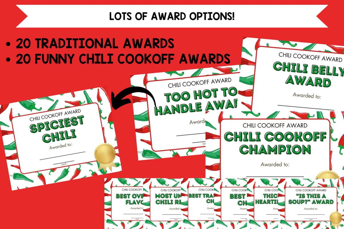 How to Host a Chili Cookoff Party + Awards